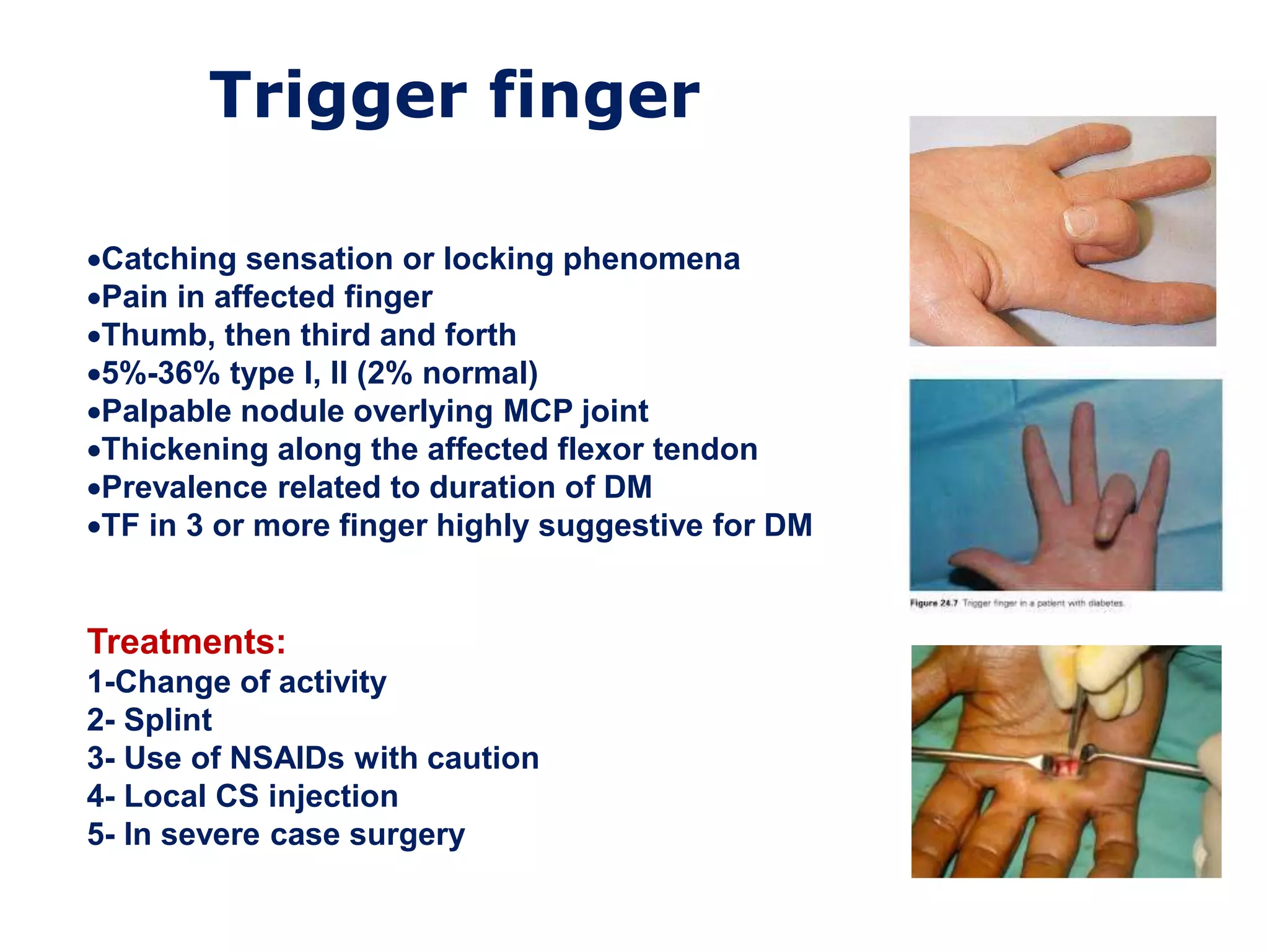 Musculoskeletal manifestations of diabetes mellitus | PPTX