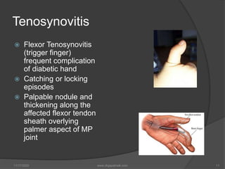 Musculoskeletal manifestations of_diabetes_mellitus | PPT