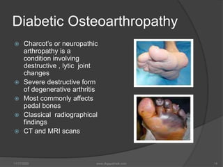 Musculoskeletal manifestations of_diabetes_mellitus | PPTX