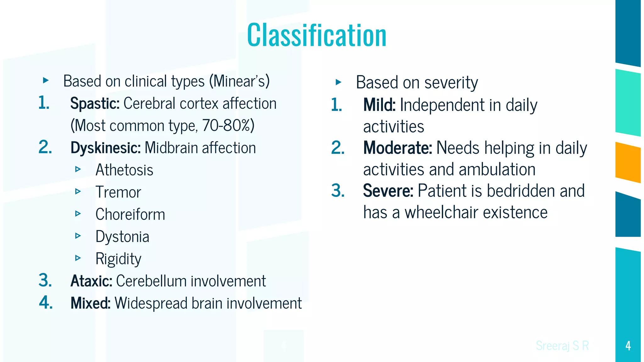 Physiotherapy Management in Cerebral Palsy | PPTX