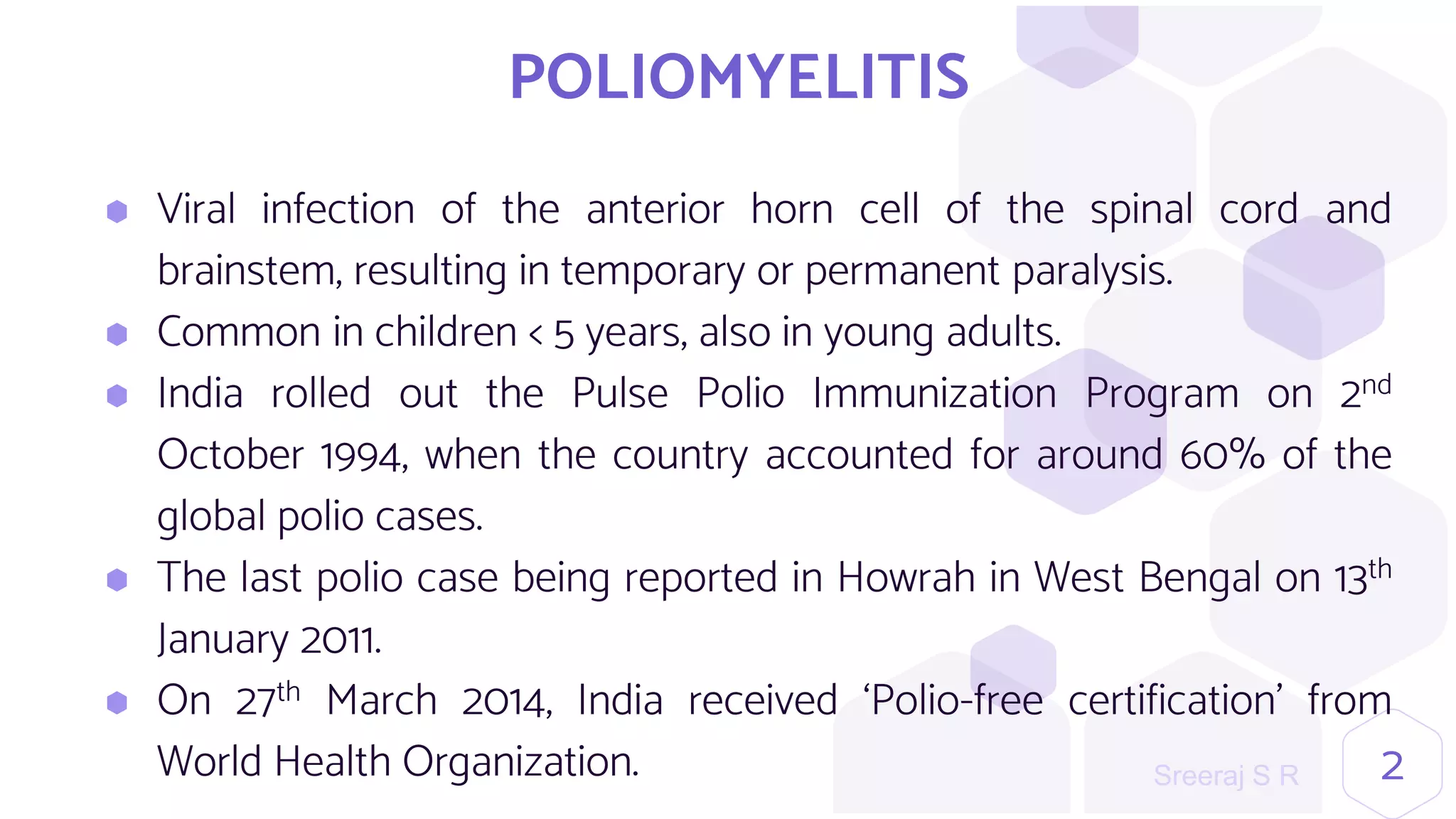 Musculoskeletal Physiotherapy Management in Poliomyelitis | PPTX