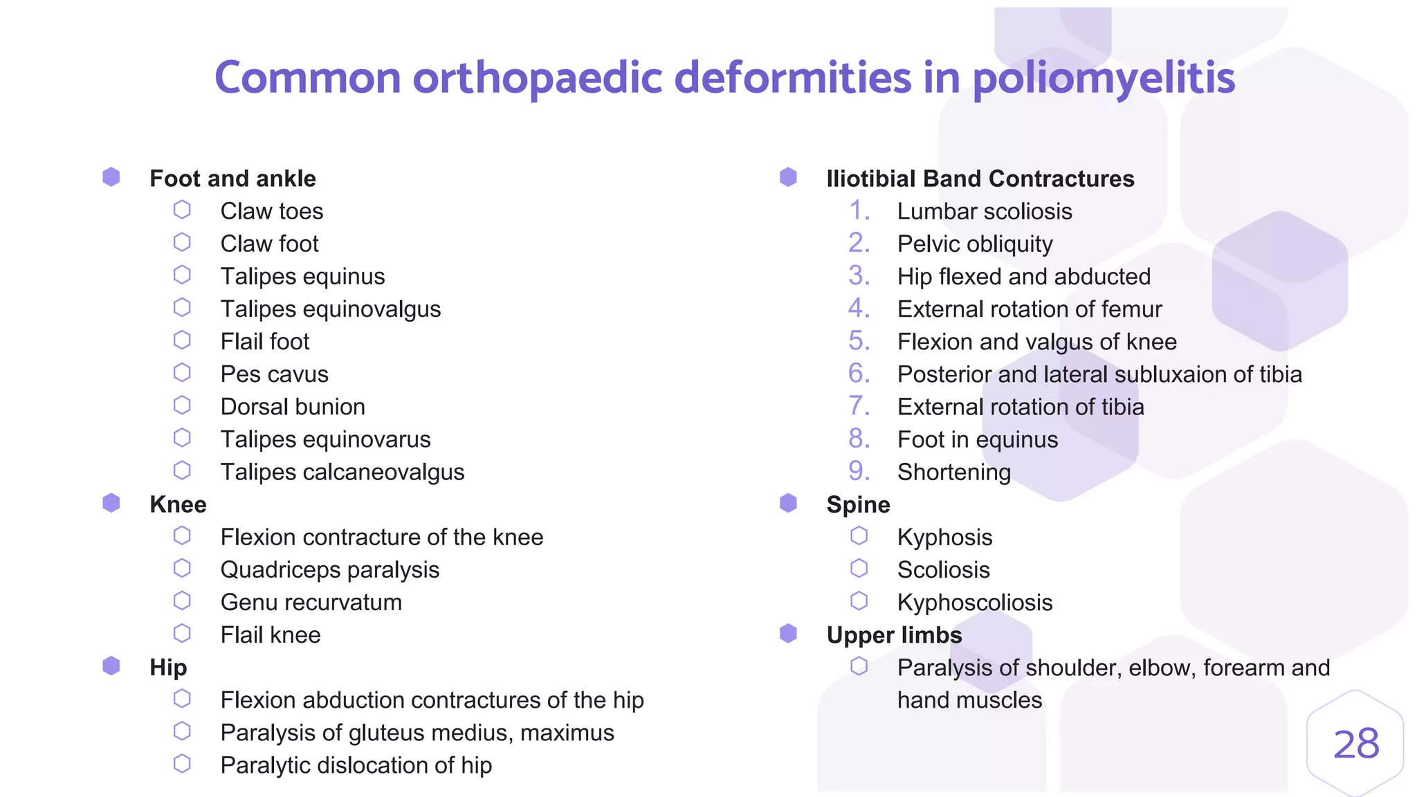 Musculoskeletal Physiotherapy Management in Poliomyelitis | PPTX
