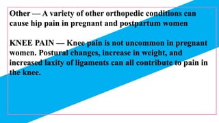Musculoskeletal Problem in Obstetrics.pptx