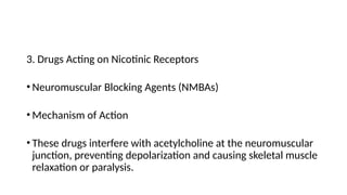 MUSCULOSKELETAL RECEPTOR DRUGS.pptx pharmacology | PPTX