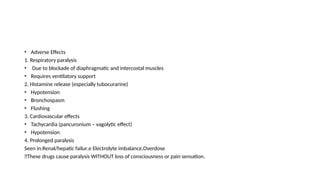 MUSCULOSKELETAL RECEPTOR DRUGS.pptx pharmacology | PPTX