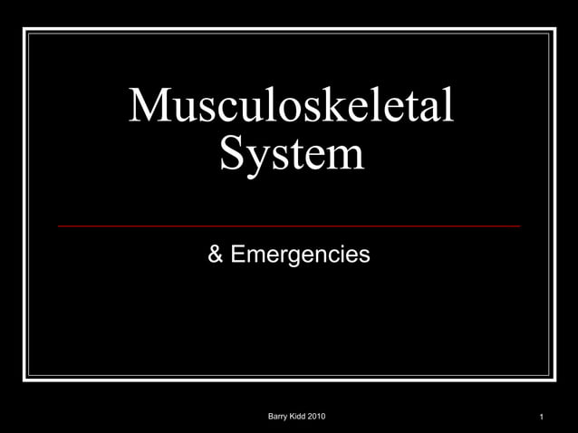 Musculoskeletal system | PPT