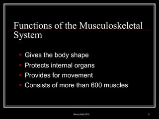 Musculoskeletal system | PPT