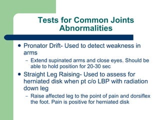 Pronator Drift Legs