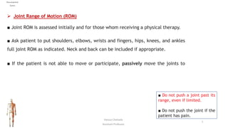 Musculoskeletal system assessment, diagnosis and disorders l | PPTX