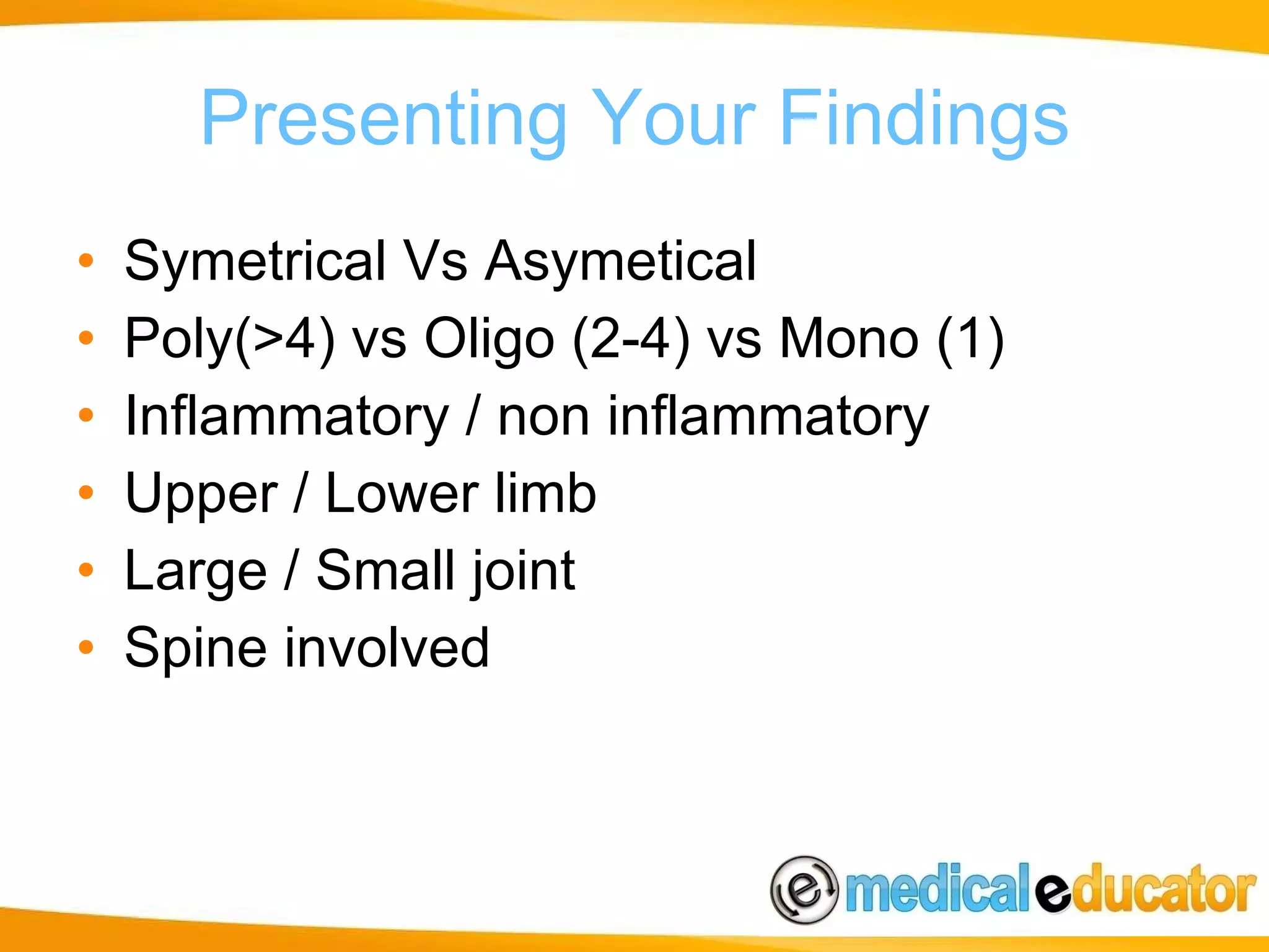 Conducting a musculoskeletal examination | PPT