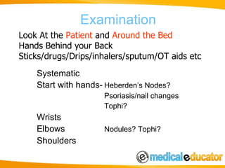 Conducting a musculoskeletal examination | PPT