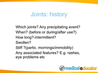 Conducting a musculoskeletal examination | PPT