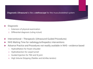 MSK Ultrasound and Guided Injections in Private Practice | PPTX