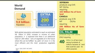 Policy, achievement and competitiveness of sustainable palm oil for the ...