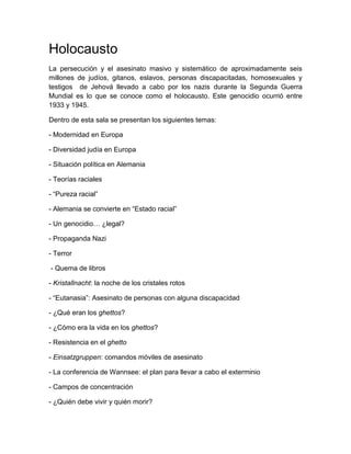 Museo de memoria y tolerancia | DOCX
