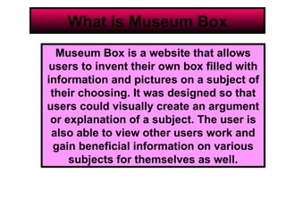 How to use Museum Box | PPT
