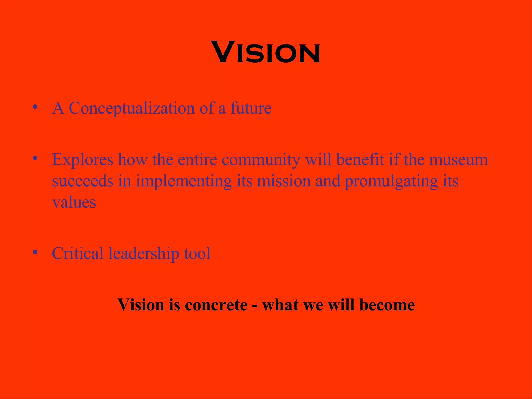 Museum Mission Statements | PPT