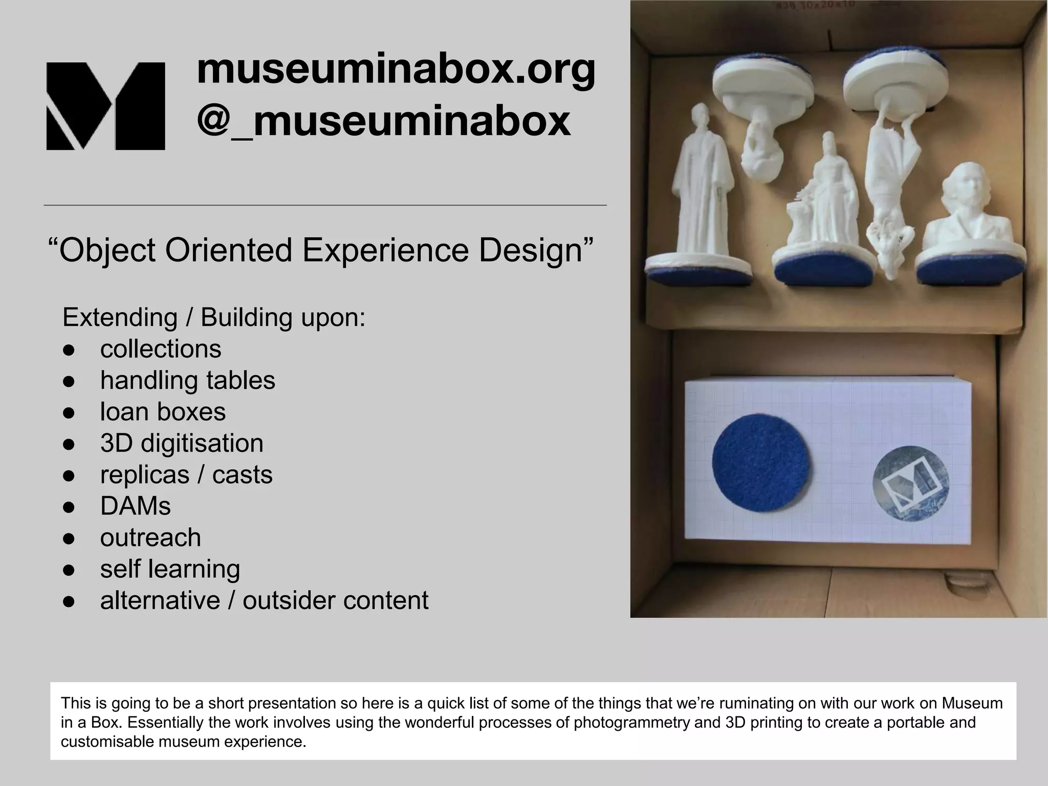 Museum in a Box - Museum Showoff Feb 16 | PPT