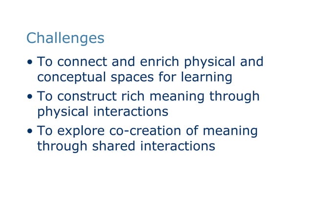 Museum learning between physical and conceptual spaces | PPT