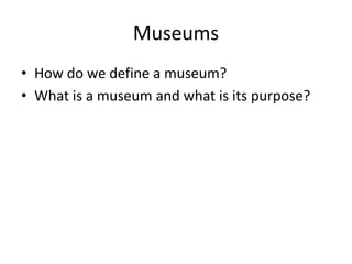 Museum Lesson 1 | PPTX