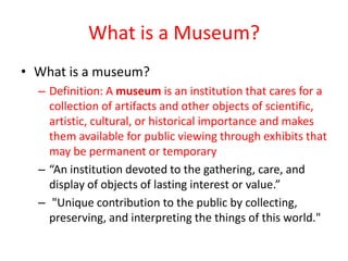 Museum Lesson 1 | PPTX