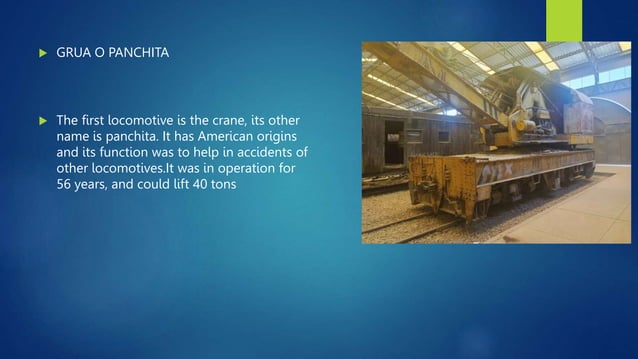 Guía de locomotoras del museo de trenes Uyuni | PPTX