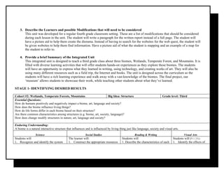 UbD | DOC | Geography | Science