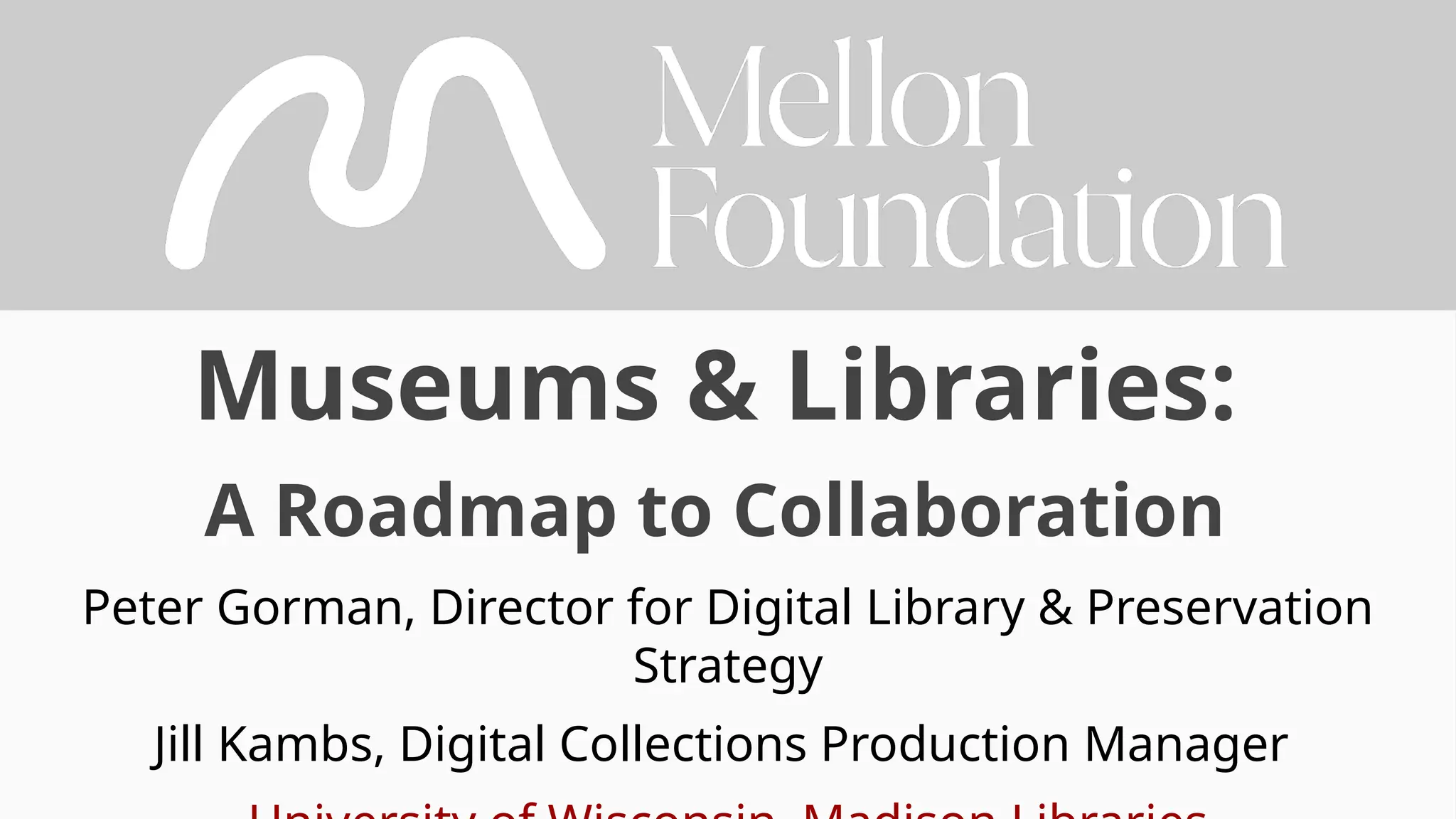 Museums and Libraries Roadmap to Collaboration | PPT