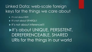 Museums home of unlinked data - Richard Light - ukmw15 provocations | PPTX