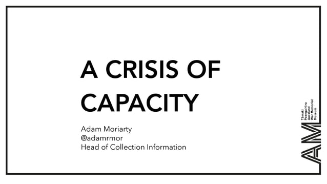 A Crisis of Capacity - Adam Moriarty | PDF