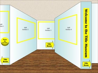 Museum template blue-yellow | PPT