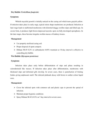 Mushroom diseases | PDF