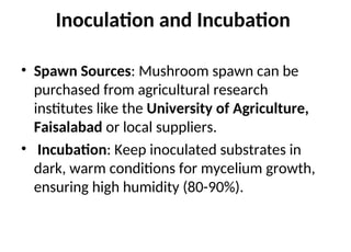 mushroom cultivation and protein source.ppt