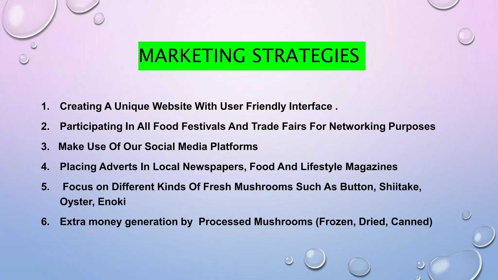 Mushroom cultivation and marketing | PPTX