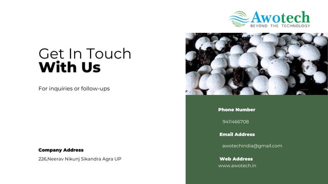 mushroom cultivation process in cold room-awotech.pdf | Gardening ...