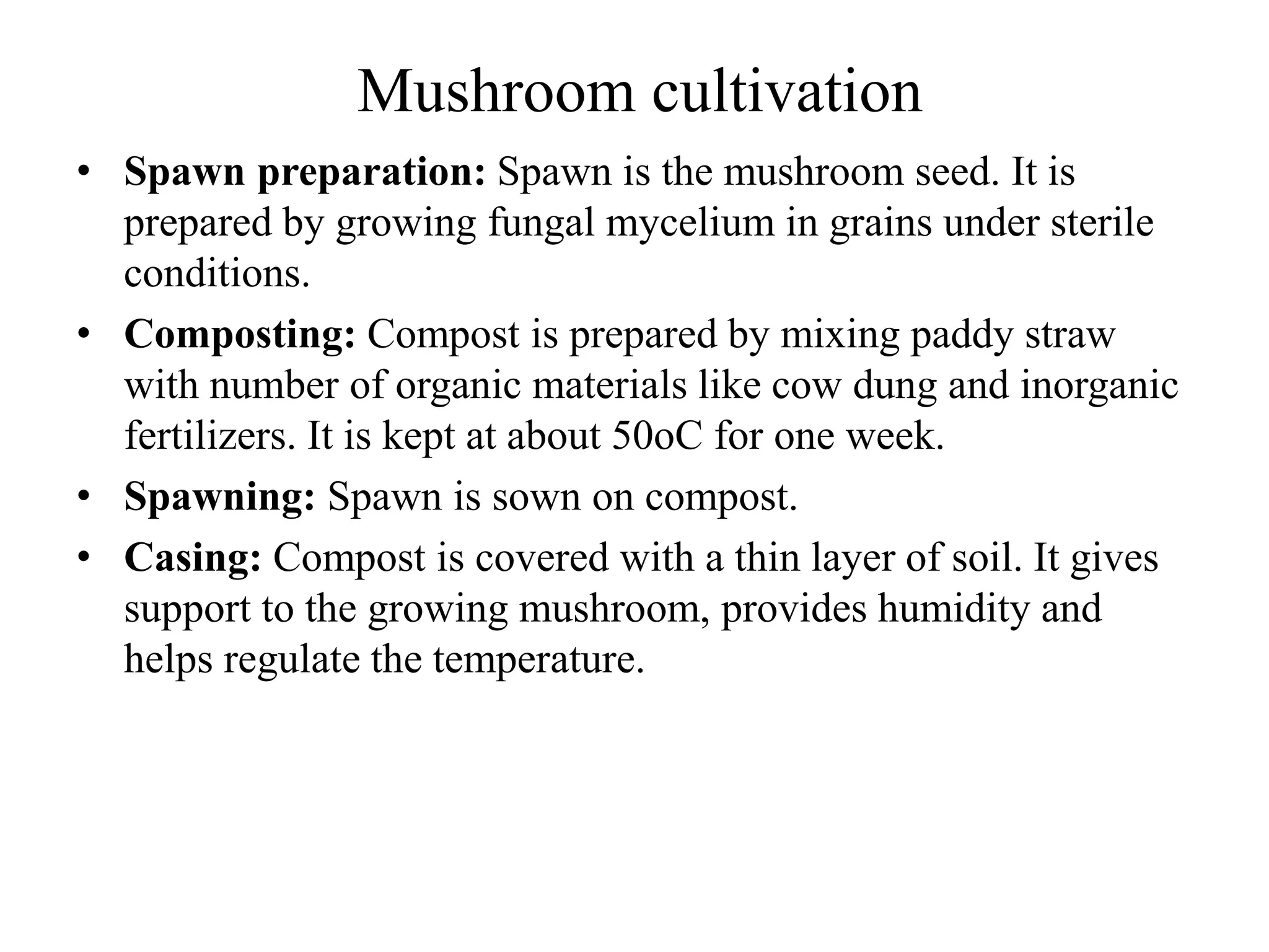 Mushroom Spawn Preparation Ppt