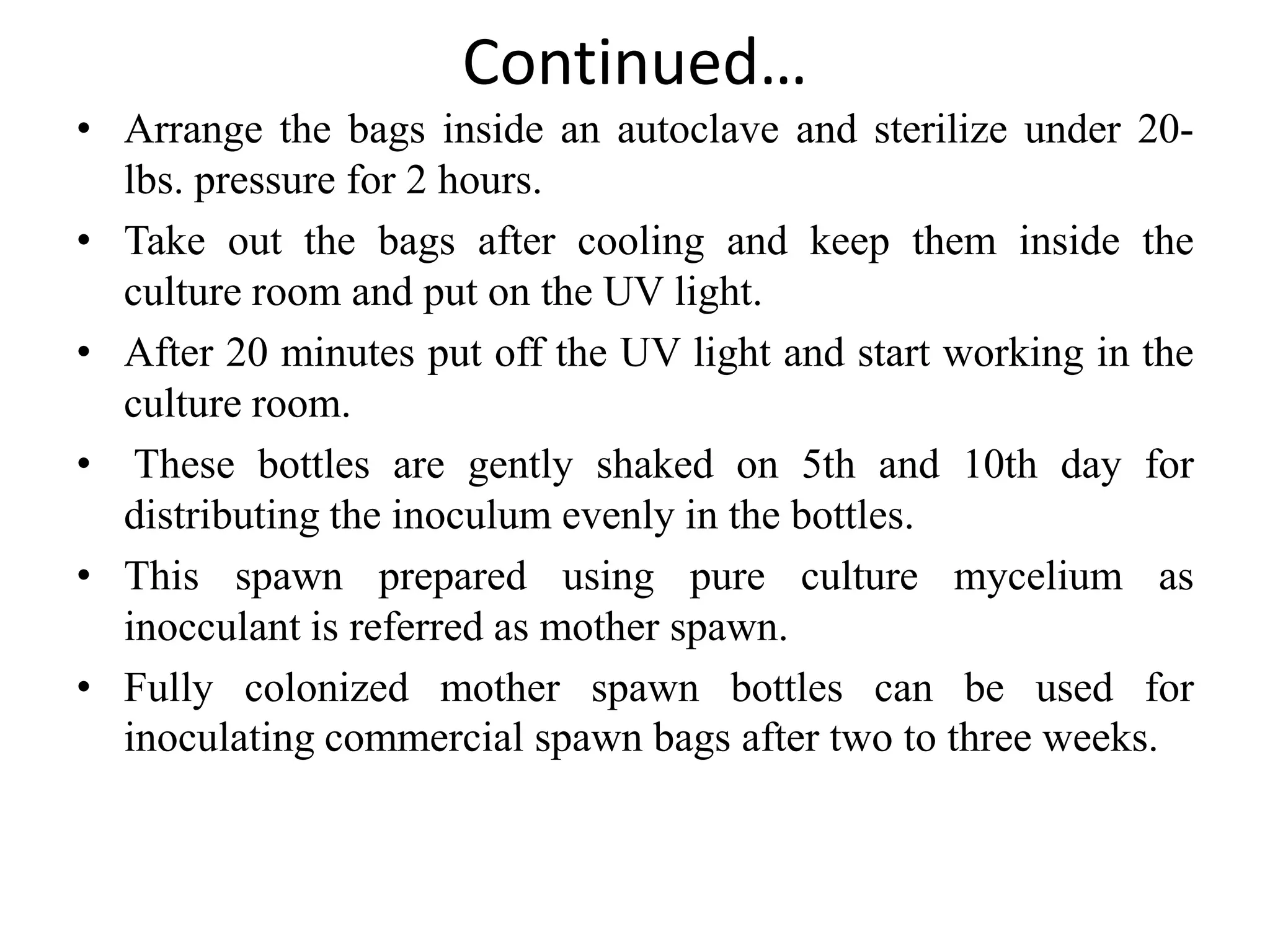 mushroom Spawn preparation | PPTX