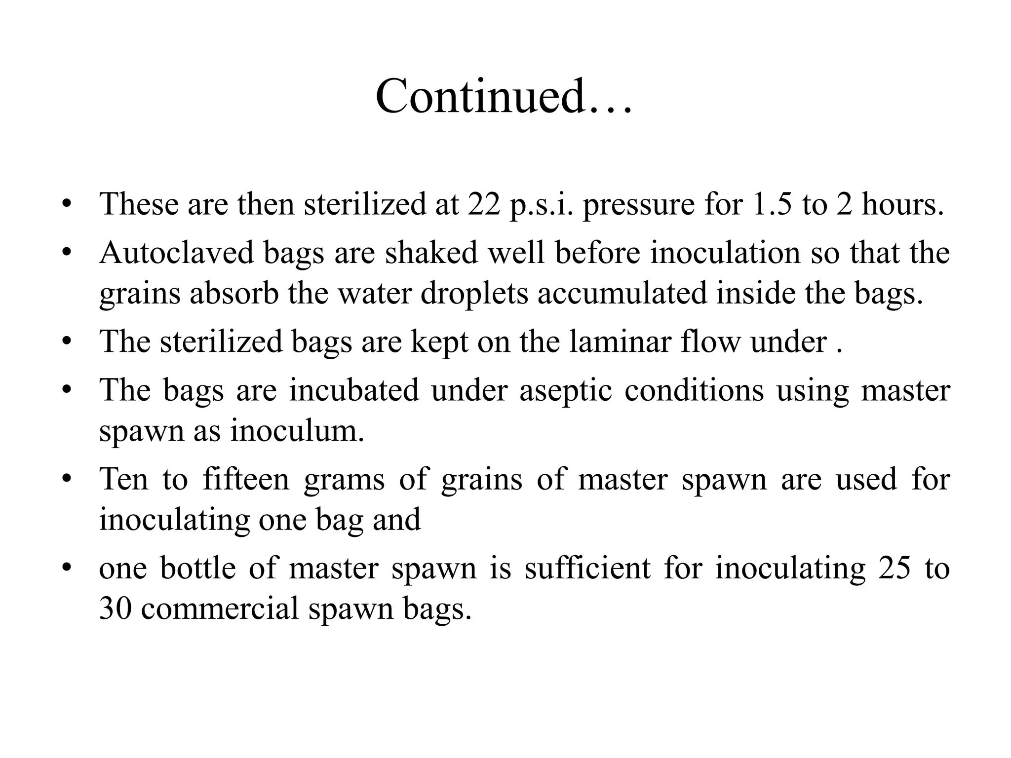 mushroom Spawn preparation | PPTX