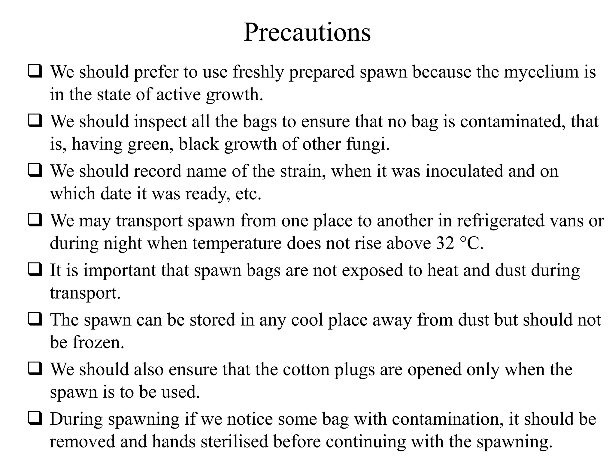 mushroom Spawn preparation | PPTX