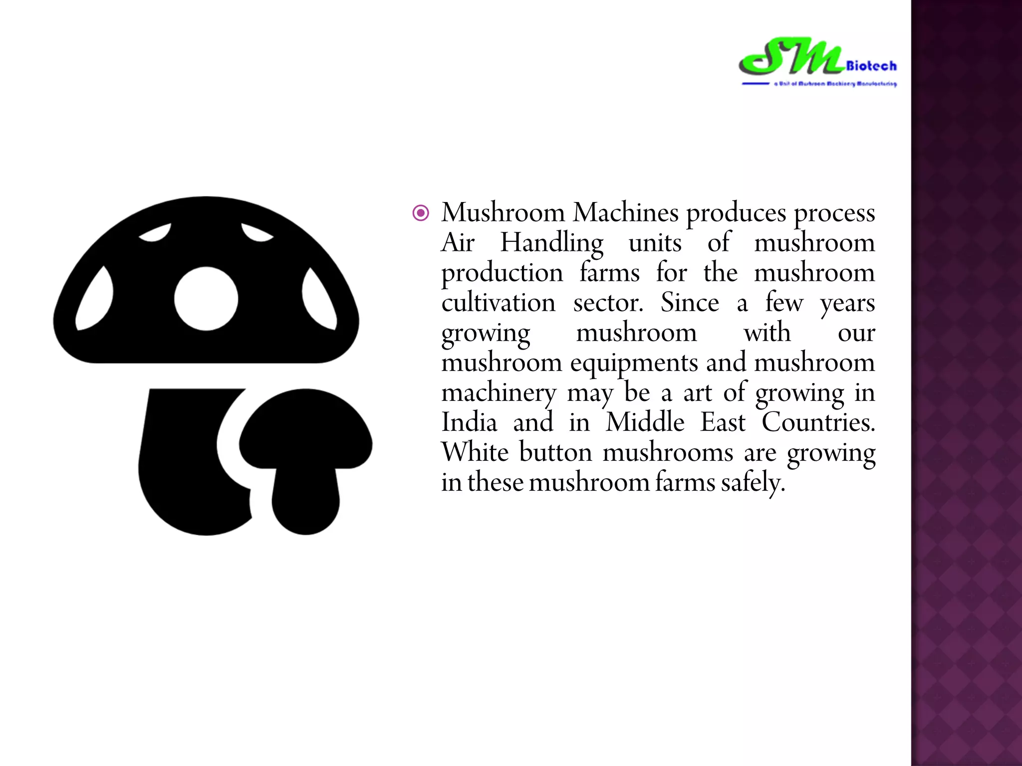 Mushroom Air Handling c | Mushroom growing unit machinery | PDF