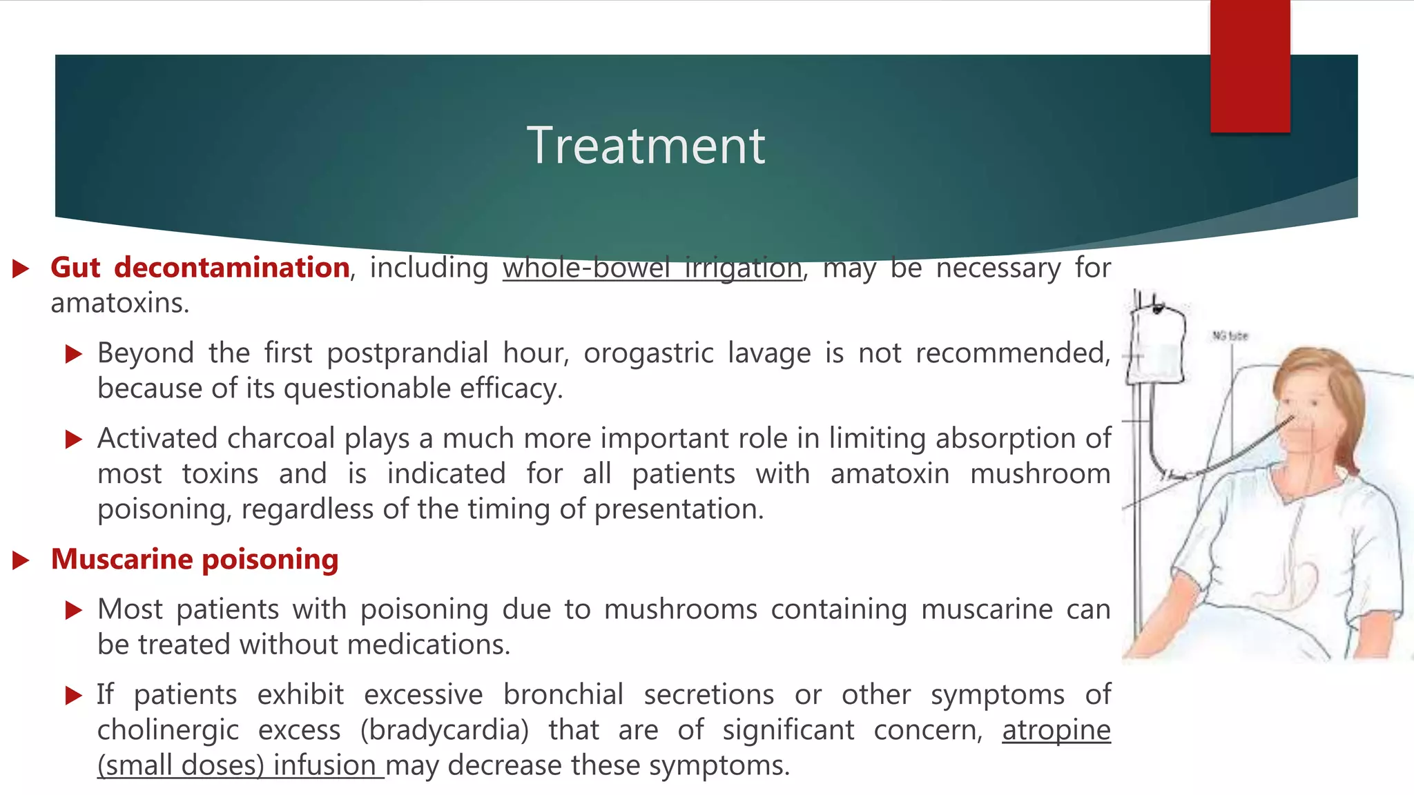 treatment of Mushroom toxicity | PPTX