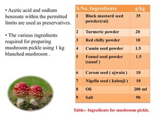 Mushroom valuev addition | PPTX