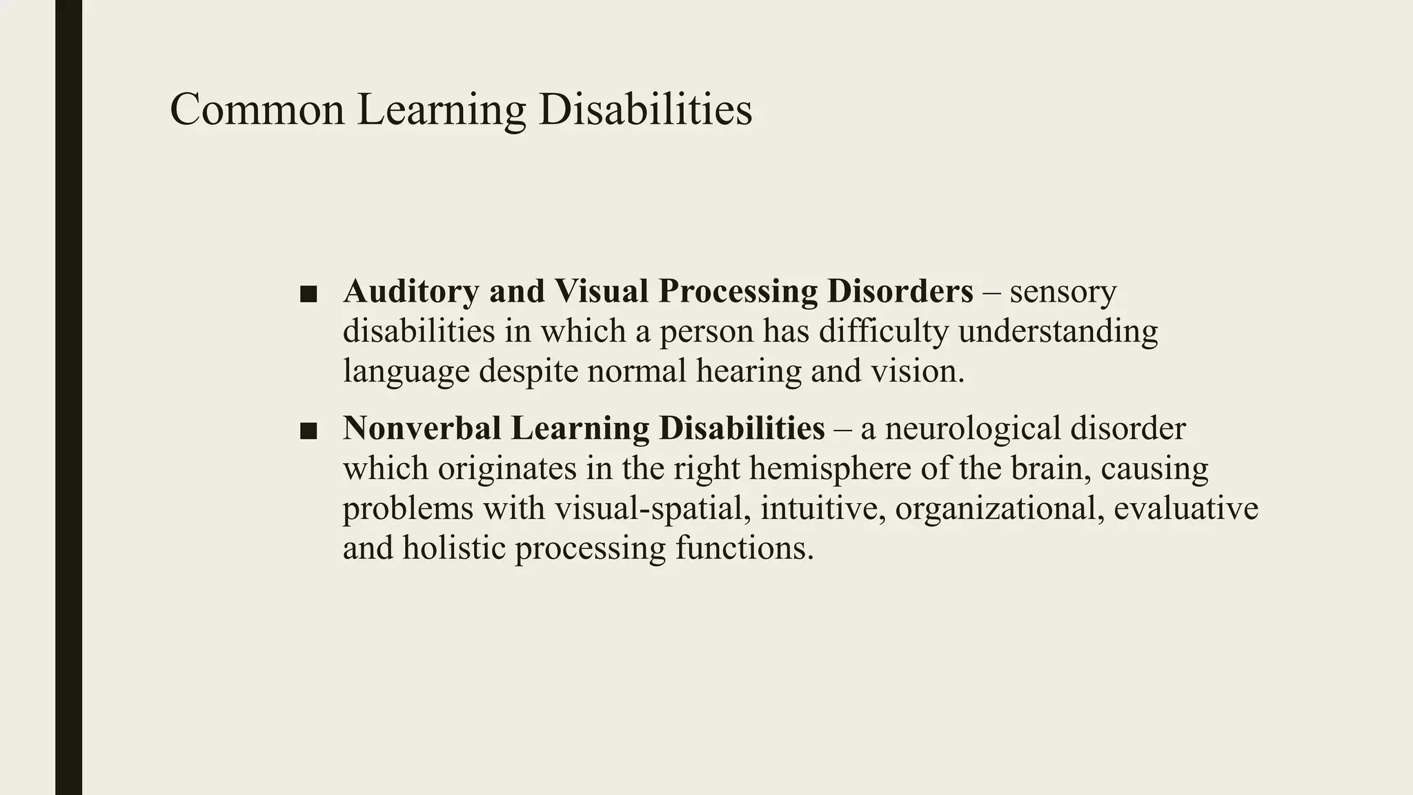 characteristic and identification of students with LDs | PPTX