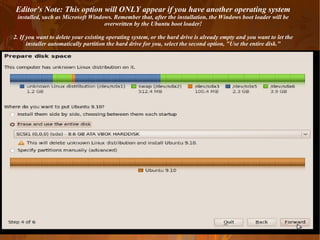 step by step to install the ubuntu | ODP