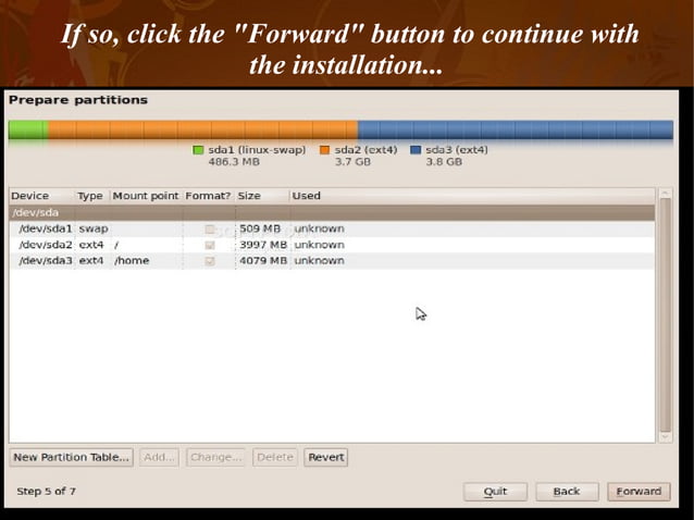 step by step to install the ubuntu | ODP