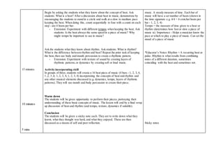 Music 1-lesson-plan | DOCX