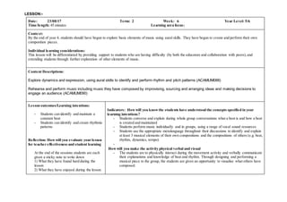 Music 1-lesson-plan | PPT