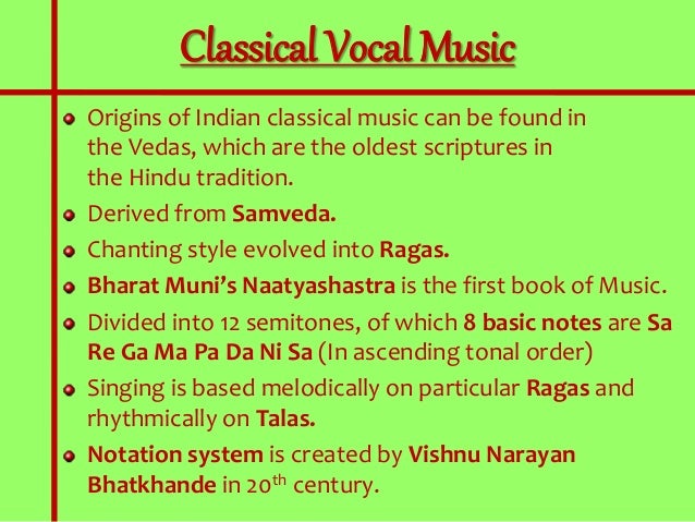 Indian Vocal Music