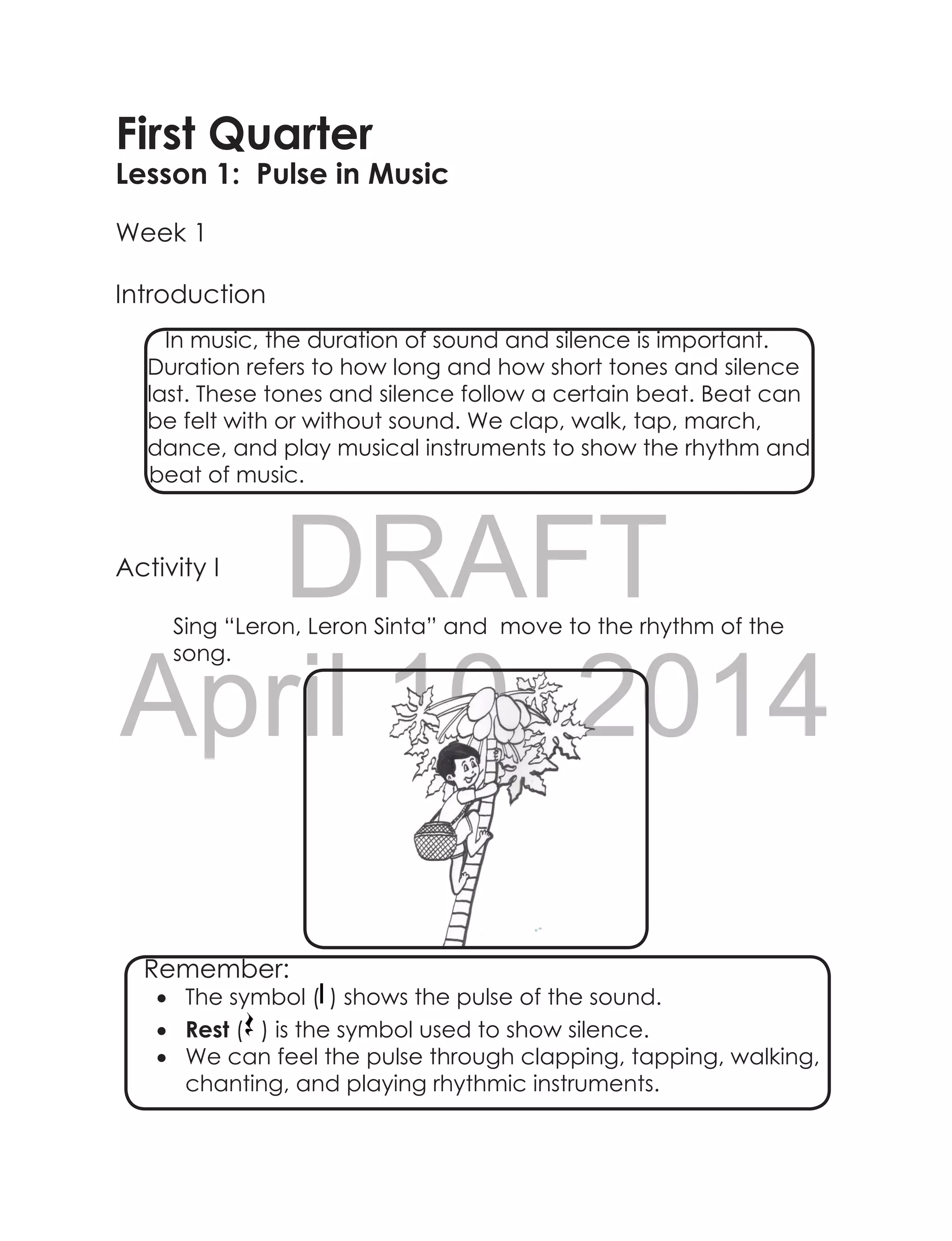 K TO 12 GRADE 3 LEARNING MATERIAL IN MUSIC | PDF