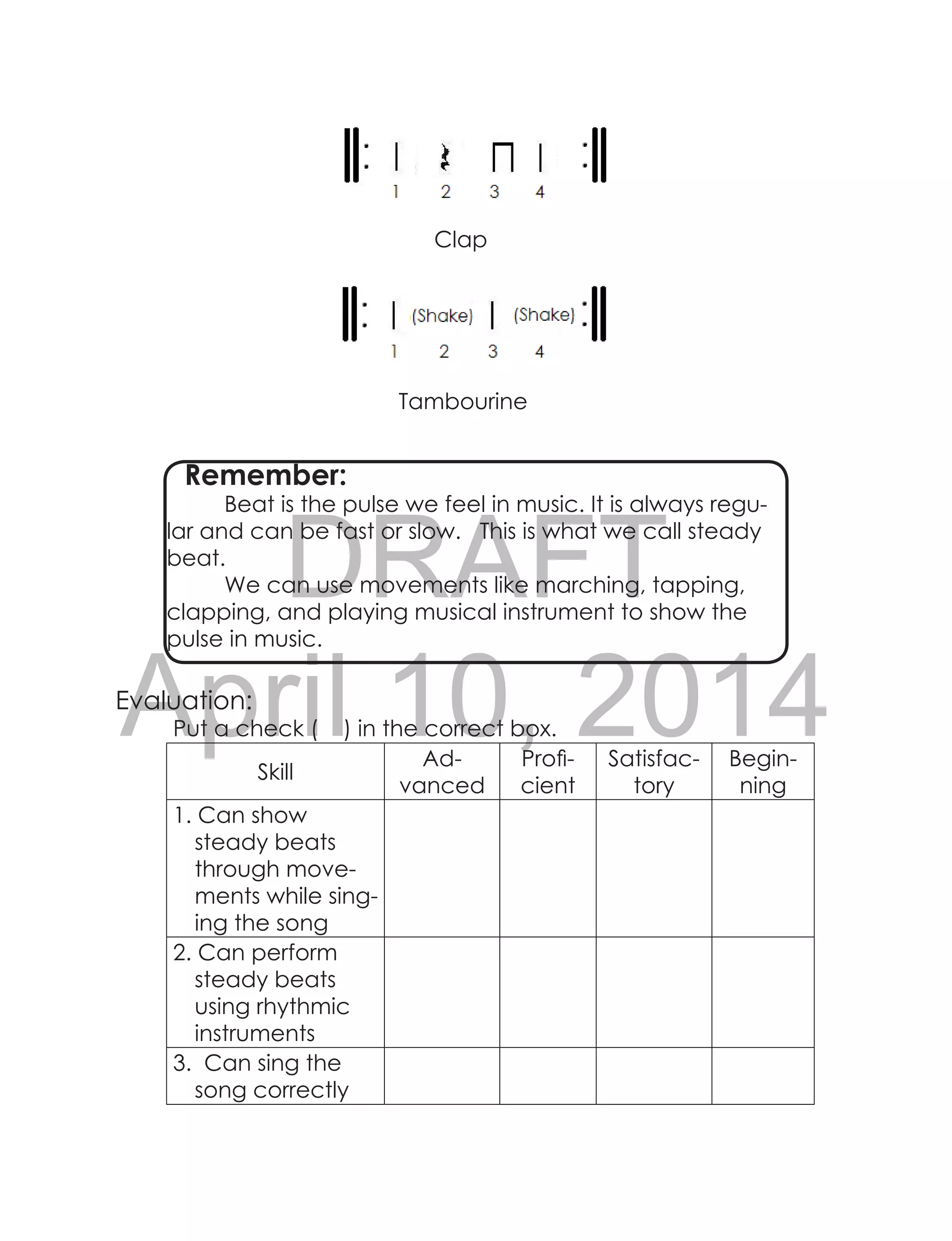 K TO 12 GRADE 3 LEARNING MATERIAL IN MUSIC | PDF